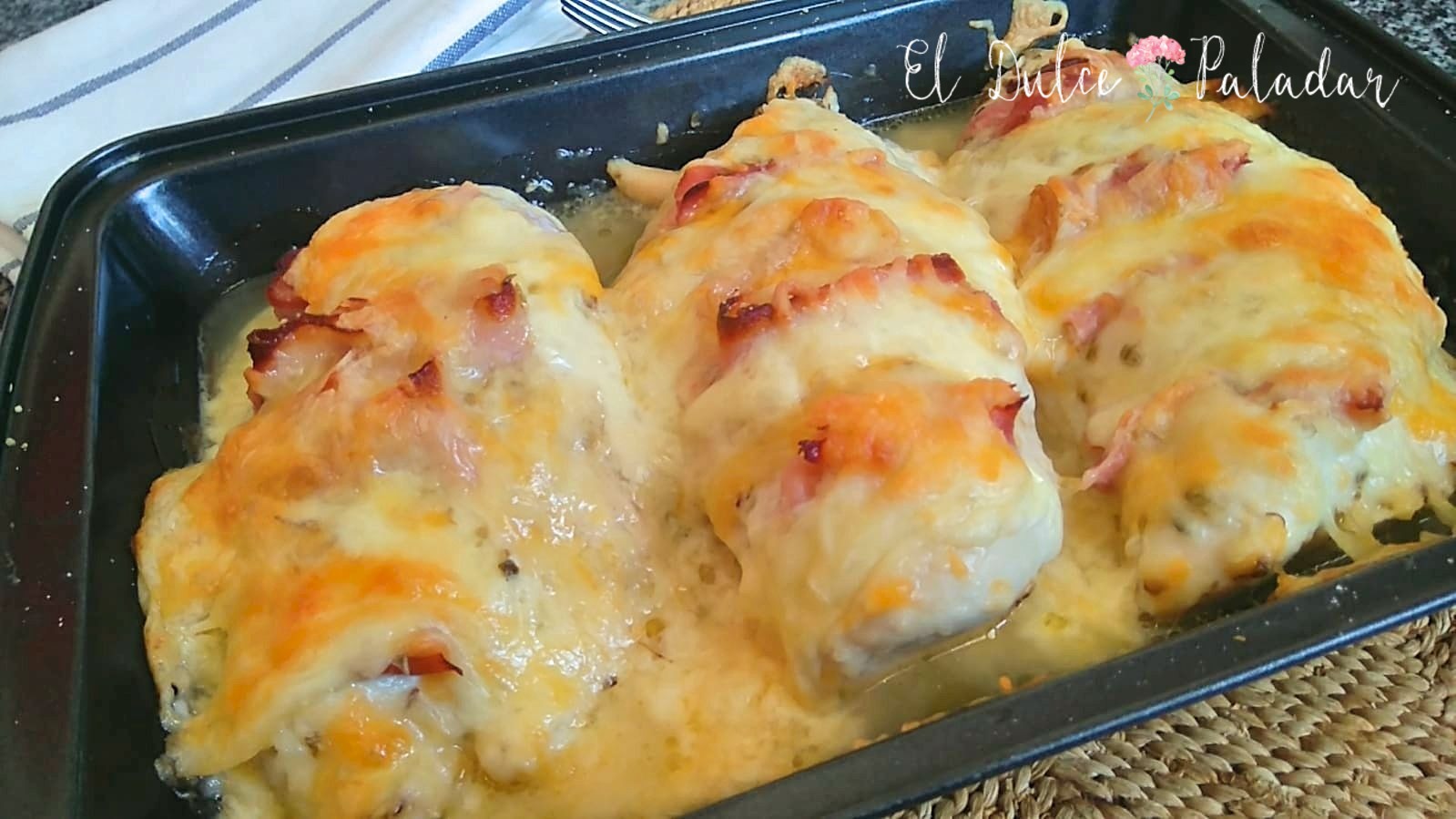 Pechugas de pollo rellenas de bacon y queso - OK COCINA